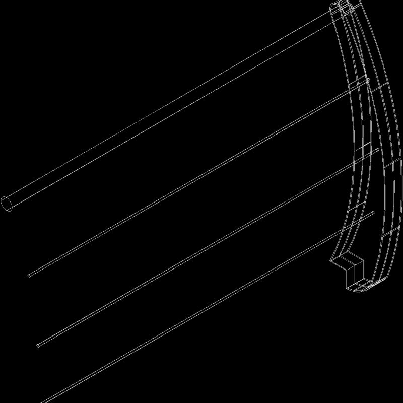 Handrail 3D DWG Model for AutoCAD • Designs CAD