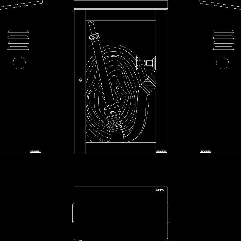 Hydrant In Wall DWG Elevation for AutoCAD • Designs CAD