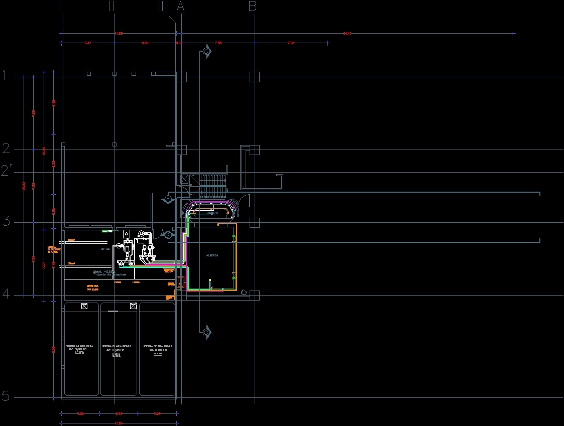 Hydraulic Pool And Jacuzzi DWG Full Project for AutoCAD • Designs CAD