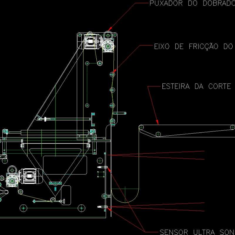 Industrial Folding Machine For Plastic Films DWG Block for AutoCAD ...