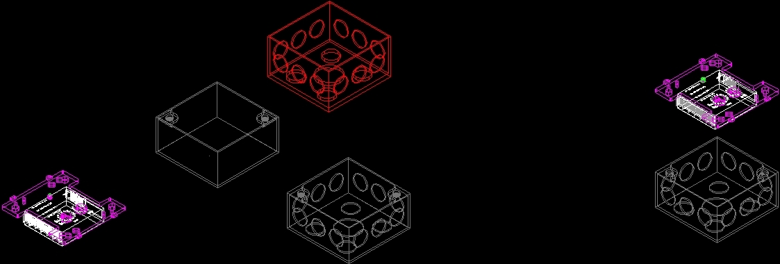 Isometric Of A Control Module 3D DWG Model for AutoCAD • Designs CAD