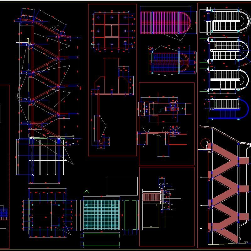 Ladder Metal 2D DWG Detail for AutoCAD • Designs CAD