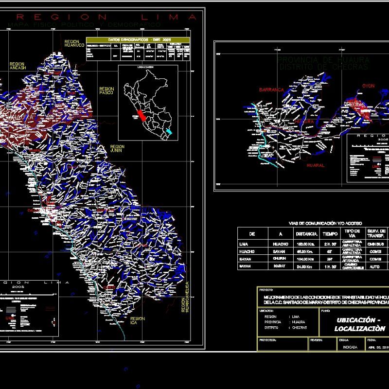 Map Of Location - District Checras DWG Block for AutoCAD • Designs CAD