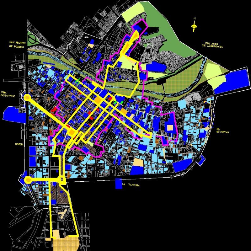 Monuments Map Lima DWG Block for AutoCAD • Designs CAD