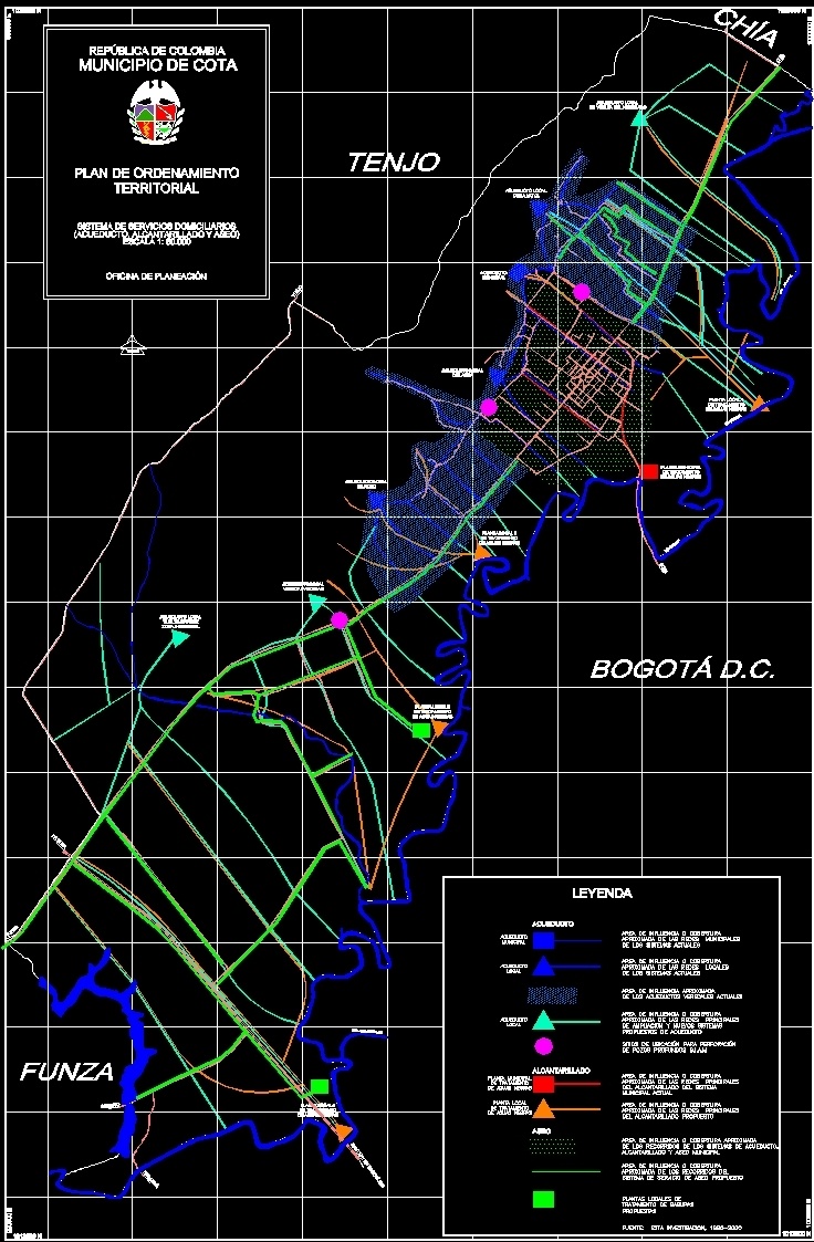 Parcel Map Cota, Cundinamarca, Columbia DWG Block for AutoCAD • Designs CAD