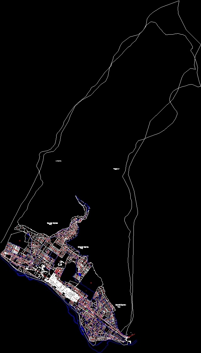 Parcel Map Yucay, Peru DWG Block for AutoCAD • Designs CAD