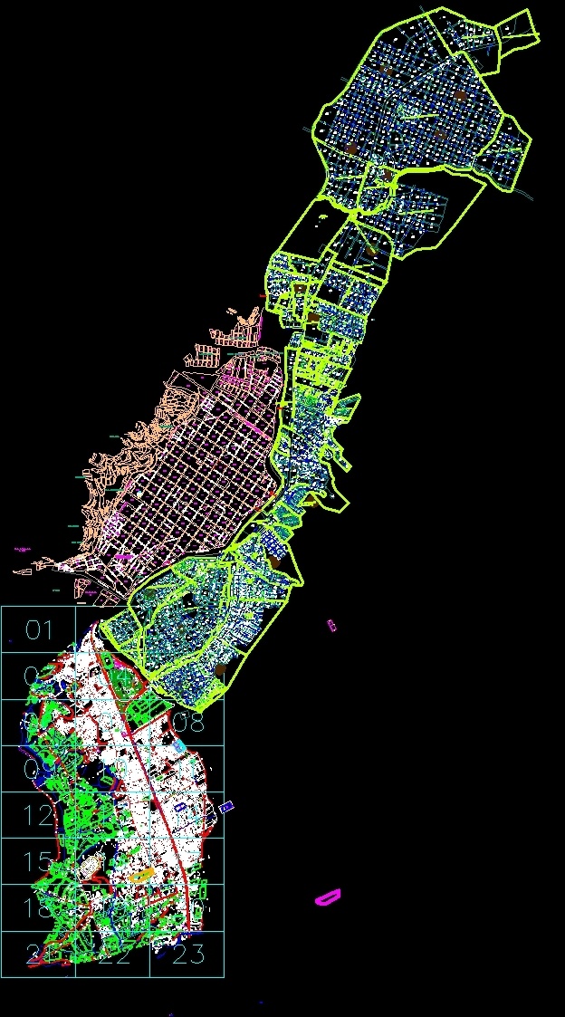 Pdu Urban Development Plan - 98 - Huanuco DWG Plan for AutoCAD ...