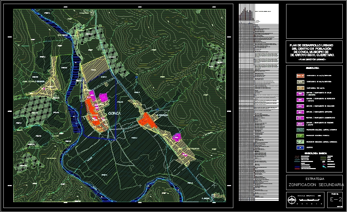 Planimetry Of Conca, Land Use DWG Block for AutoCAD • Designs CAD