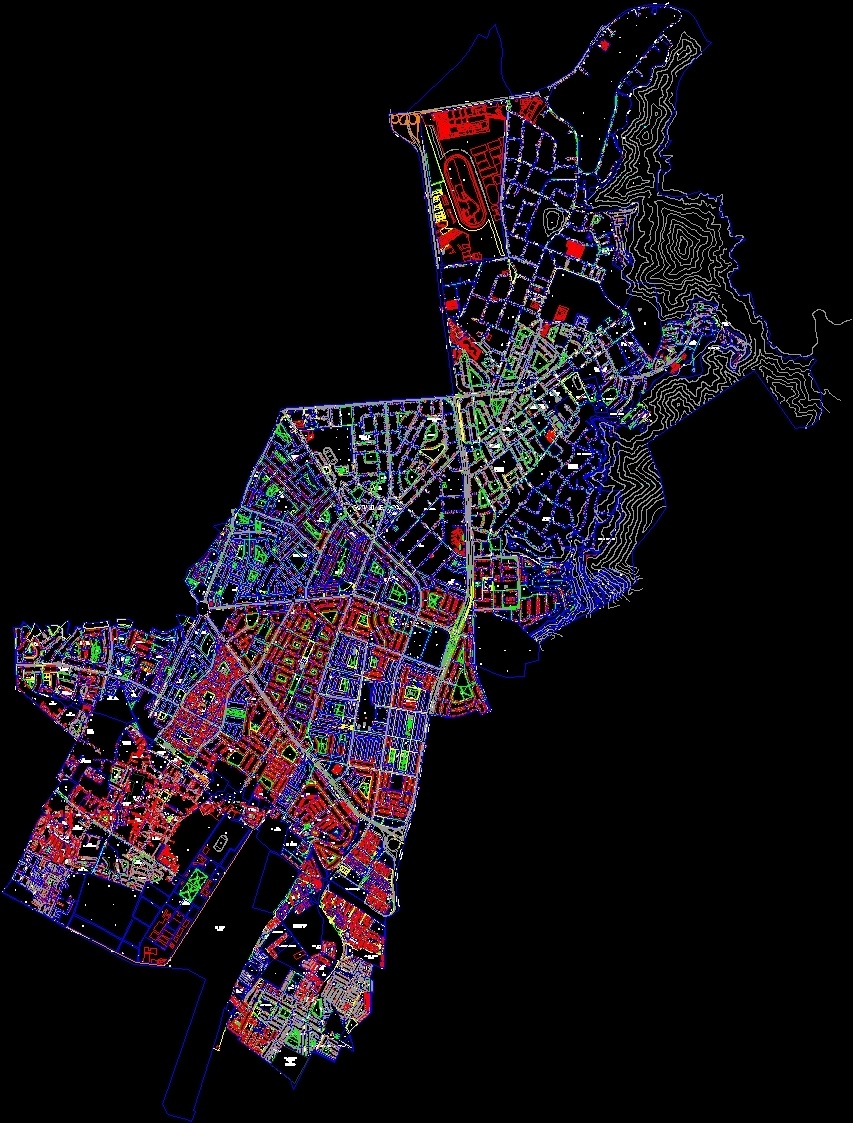 Plano Santiago De Surco - Lima - Peru DWG Block for AutoCAD • Designs CAD