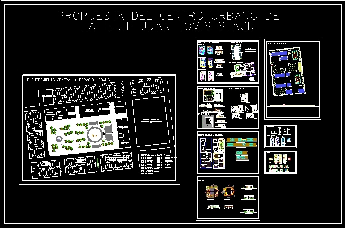 Proposed Urban Center Hup Tomis John Stack DWG Plan for AutoCAD ...