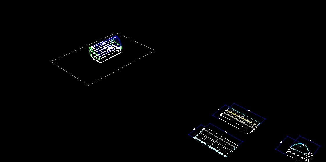 Refrigerated Display Case For Theater 3D DWG Model for AutoCAD ...