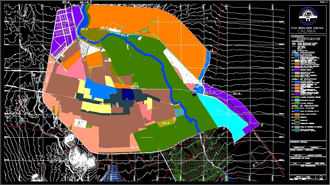 Regulatory Plane Calama 1990 DWG Block for AutoCAD • Designs CAD