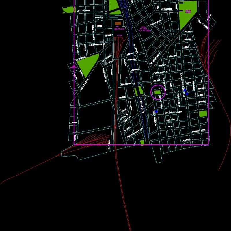 San Telmo Barracas Plane DWG Block for AutoCAD • Designs CAD