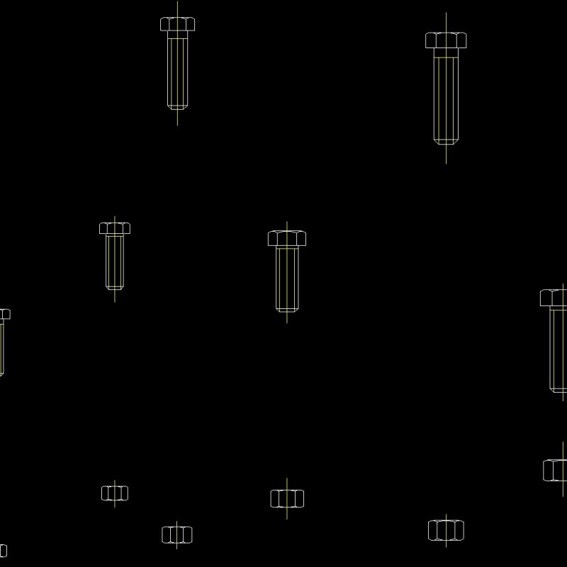 Screws DWG Detail for AutoCAD • Designs CAD