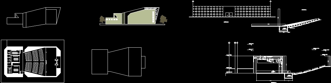 Study Of Form And Acoustic Panels Auditorium DWG Block for AutoCAD ...