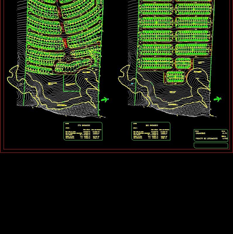 Subdivision Map Draft DWG Block for AutoCAD • Designs CAD