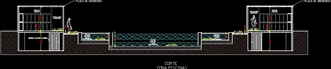 Swimming Pool Detail, Filter And Tank DWG Detail for AutoCAD • Designs CAD