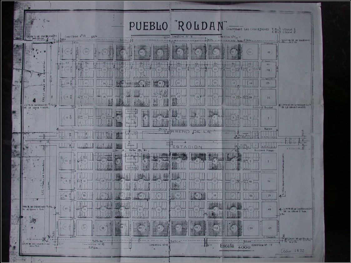 Urban Plan Of The City Of Roldan, Santa Te Argentina DWG Plan for ...