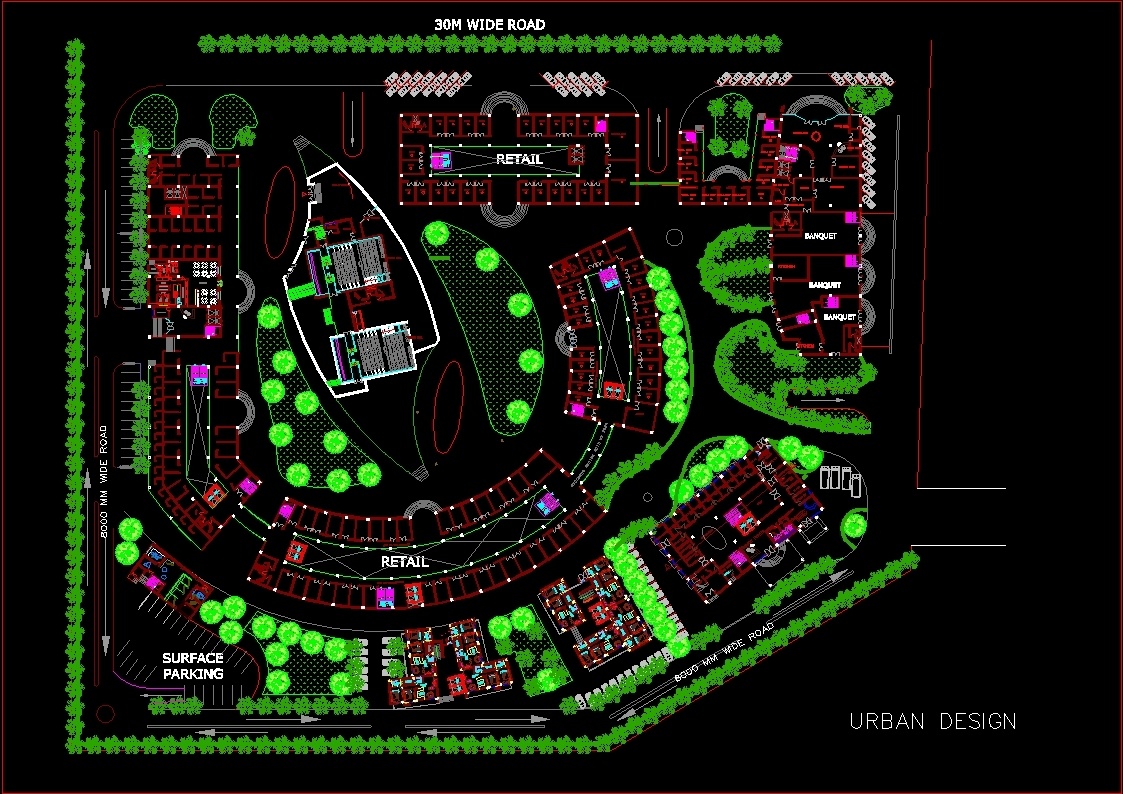 Urban Redevelopment For Higher Residential Density -- India DWG Block ...