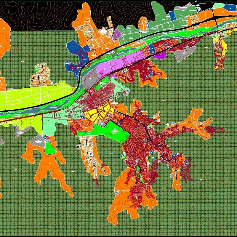 Zoning Map, Metropolitan Lima DWG Block for AutoCAD • Designs CAD