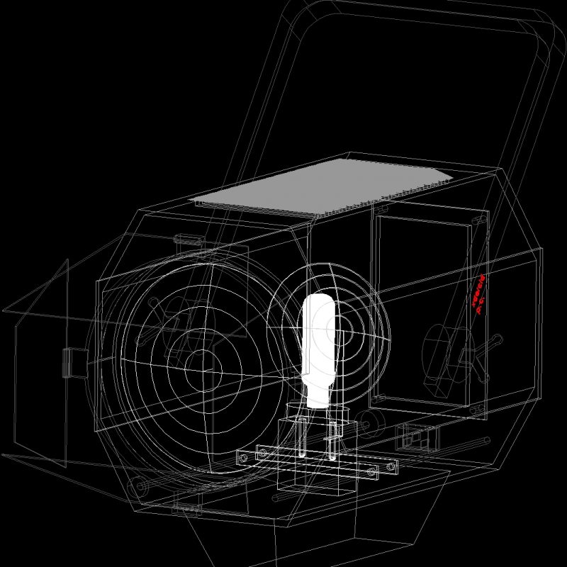 1 Kw Projector Convex Plane 3D DWG Full Project for AutoCAD • Designs CAD
