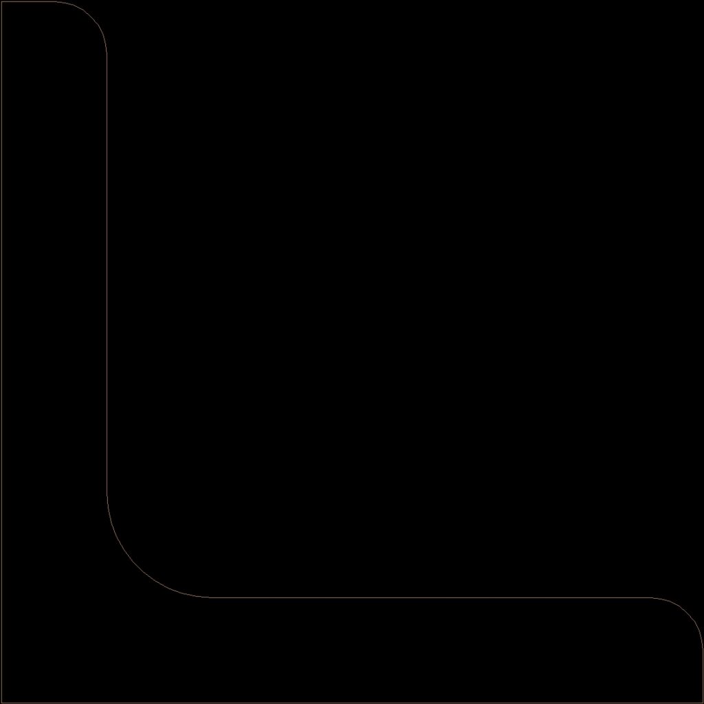 Angular Profiles L (Equal Wings) DWG Section for AutoCAD | DesignsCAD