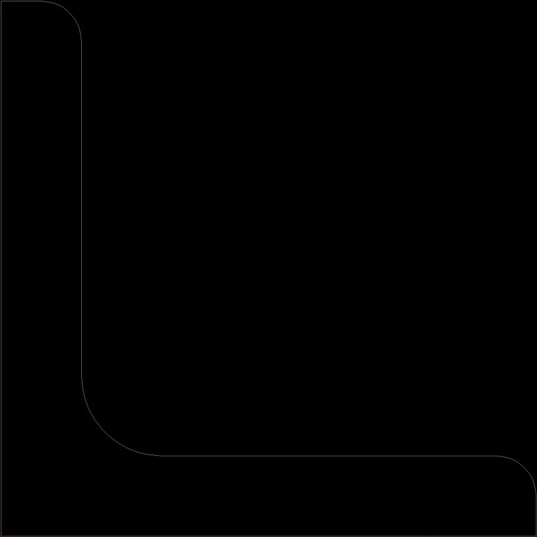 Angular Profiles L (Equal Wings) DWG Section for AutoCAD • Designs CAD