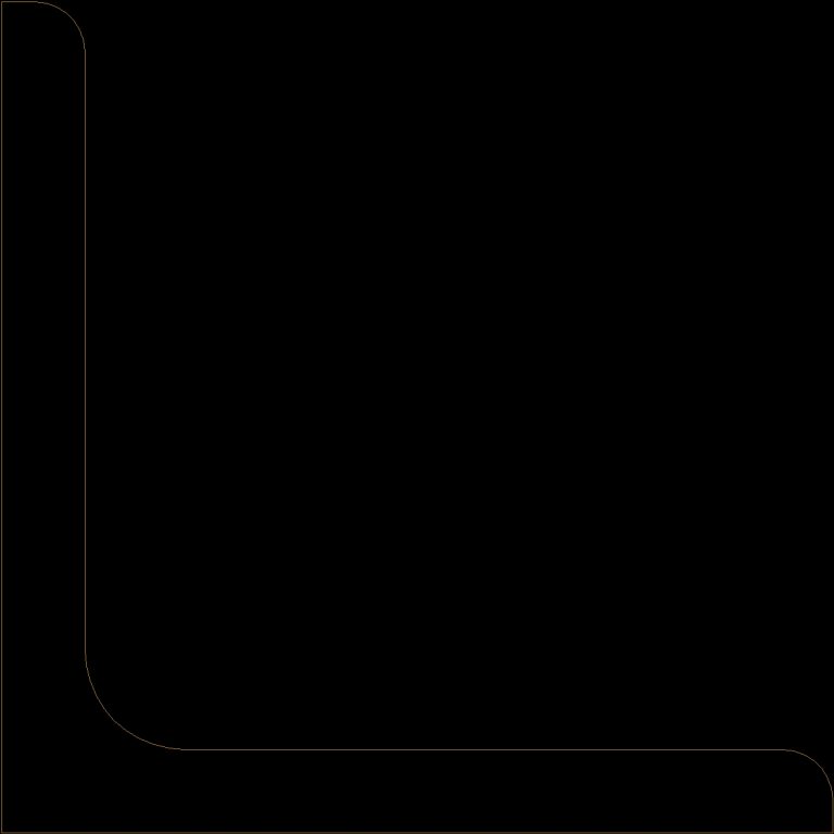 Angular Profiles L (Equal Wings) DWG Section for AutoCAD • Designs CAD