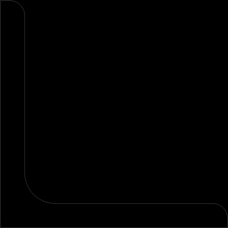 Angular Profiles L (Equal Wings) DWG Section for AutoCAD | DesignsCAD