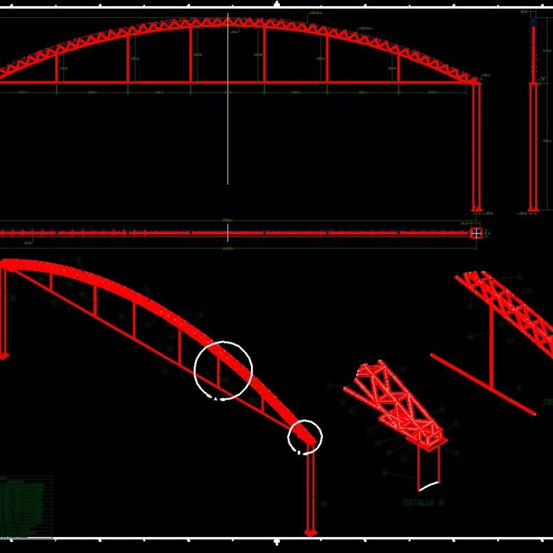 Arches Of Industrial DWG Block for AutoCAD • Designs CAD