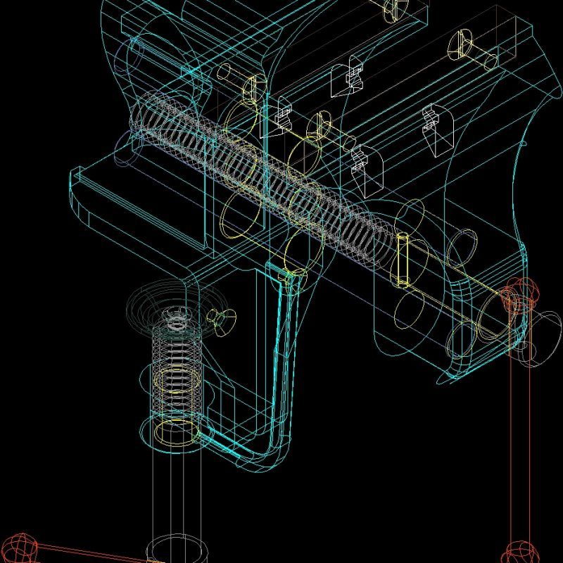 Bench Vise 3D DWG Model for AutoCAD • Designs CAD