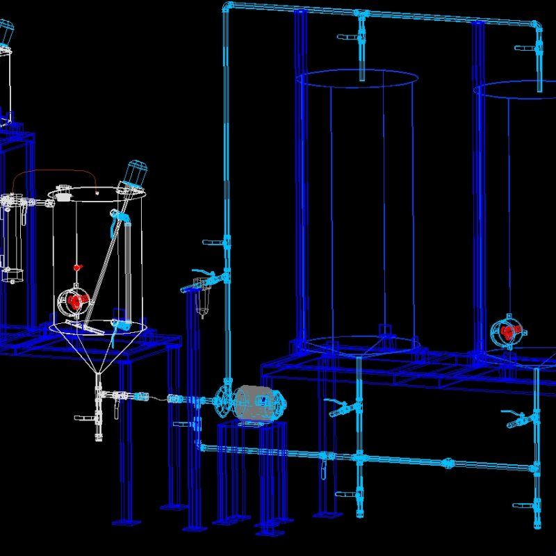 Biodiesel Tank 3D DWG Model for AutoCAD • Designs CAD