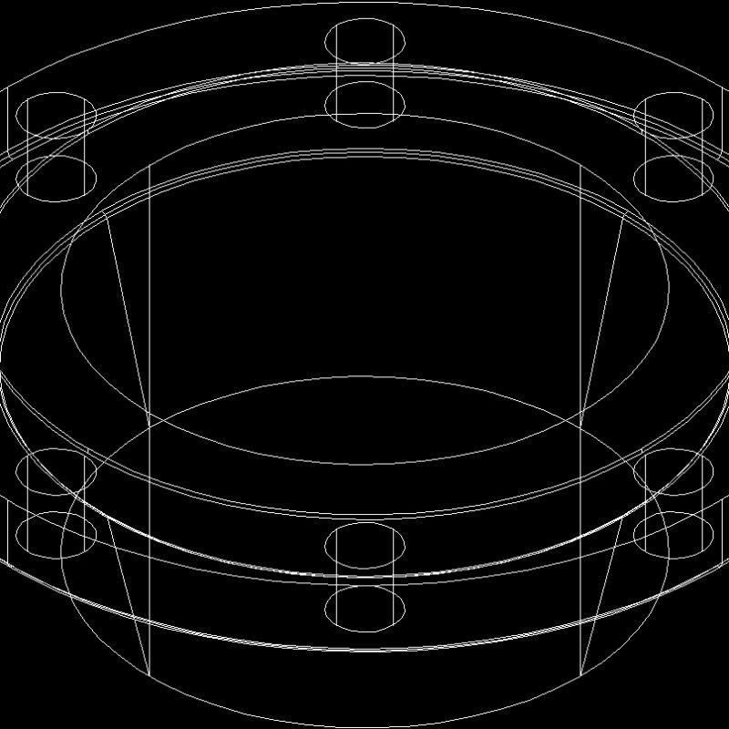 Bridle Welding Neck Diametre 6-150pounds 3D DWG Model for AutoCAD ...