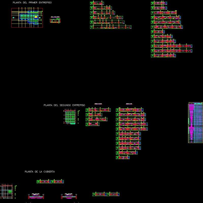 Building 3 Plants DWG Block for AutoCAD • Designs CAD