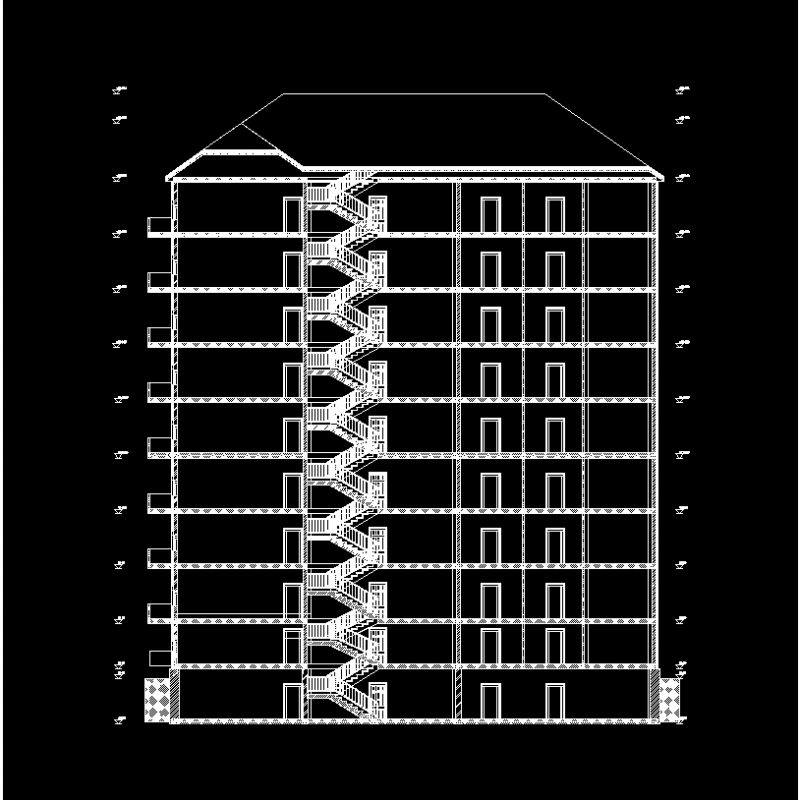 Building - Floor DWG Detail for AutoCAD • Designs CAD