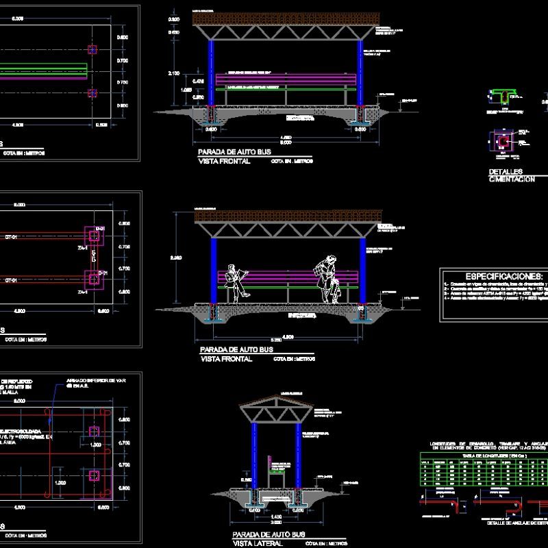 Bus Stop DWG Block for AutoCAD • Designs CAD
