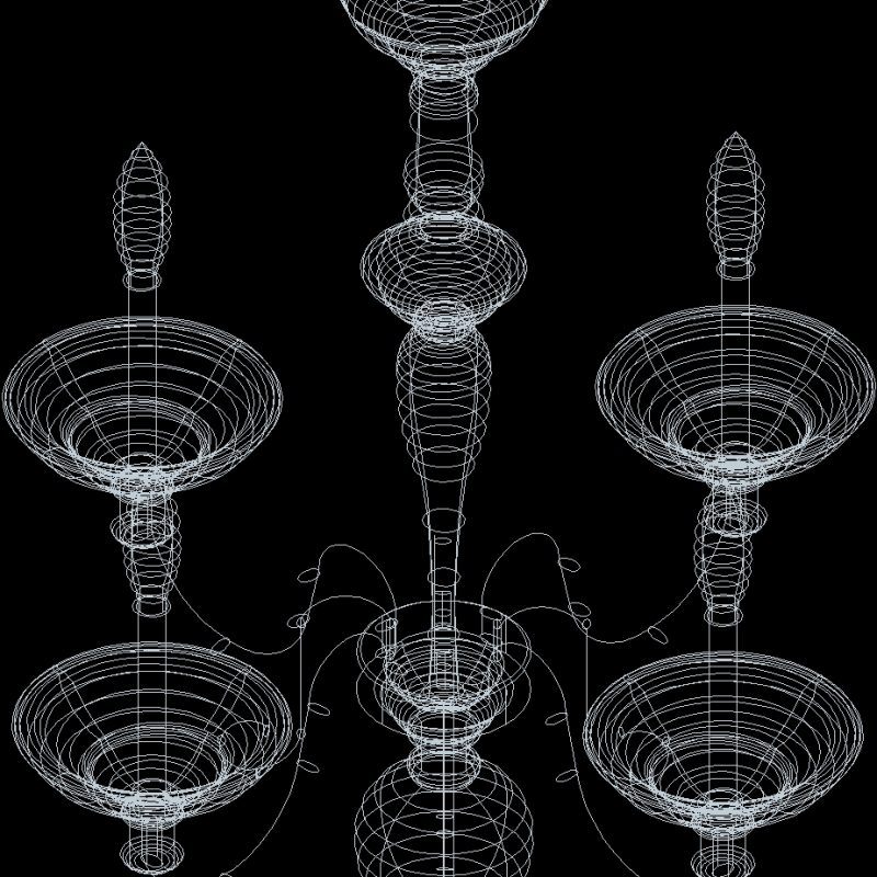 Candlestick 3D DWG Model for AutoCAD • Designs CAD