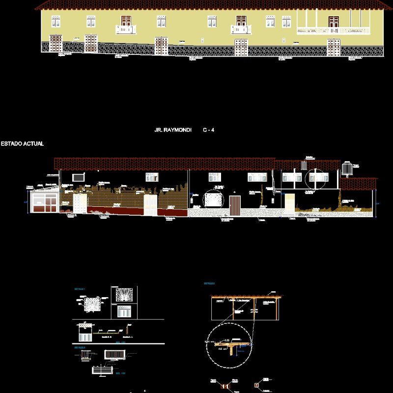 Casona Details - Architectural Survey DWG Detail for AutoCAD • Designs CAD