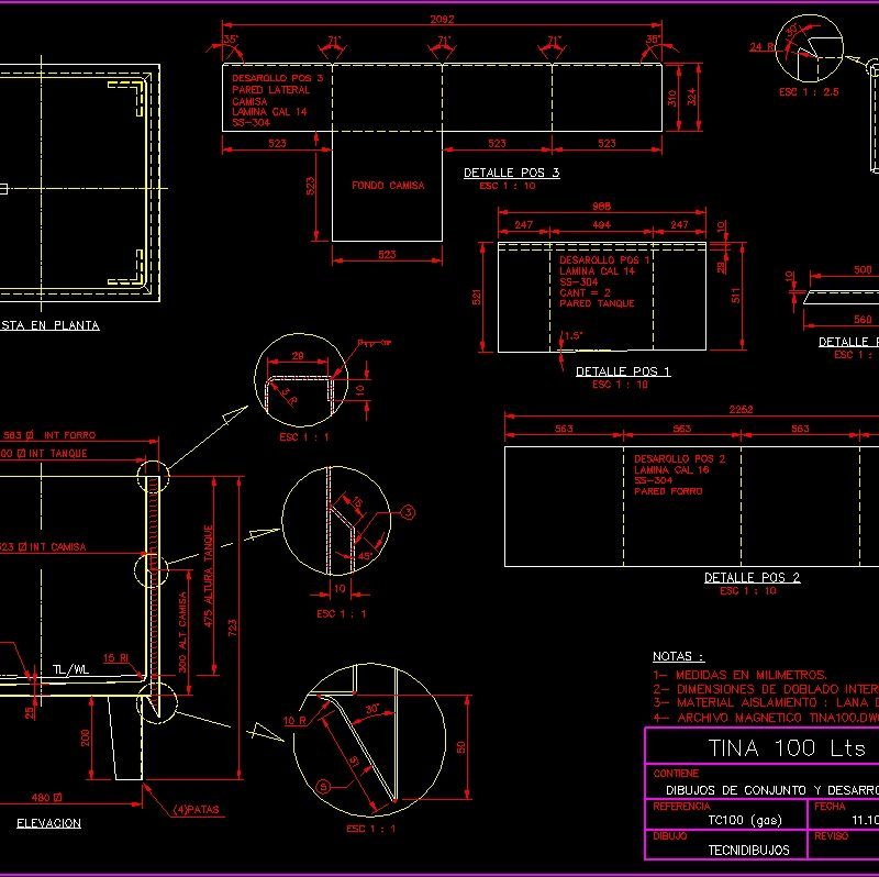 Cheese Vat 100it DWG Block for AutoCAD • Designs CAD