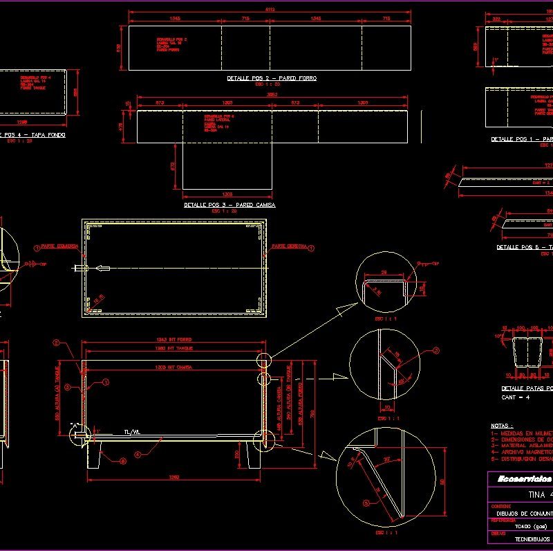 Cheese Vat 400 Lts DWG Block for AutoCAD • Designs CAD