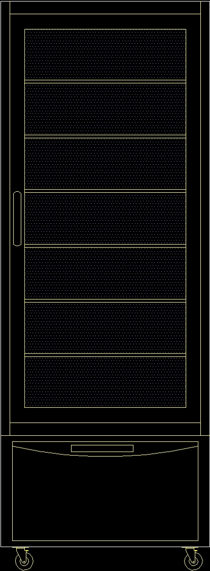 Cold Exhibitor For Drunks , Pastries , Etc DWG Block for AutoCAD ...