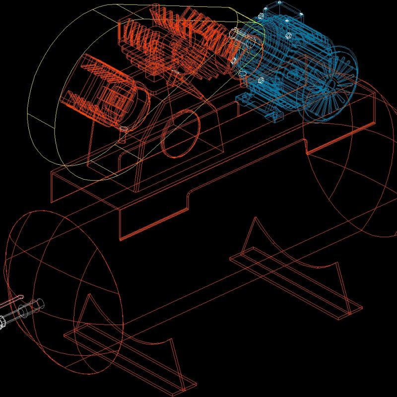 Compressor 3D DWG Model for AutoCAD • Designs CAD