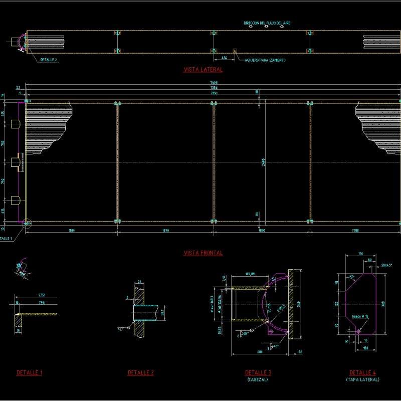 Conderser DWG Section for AutoCAD • Designs CAD