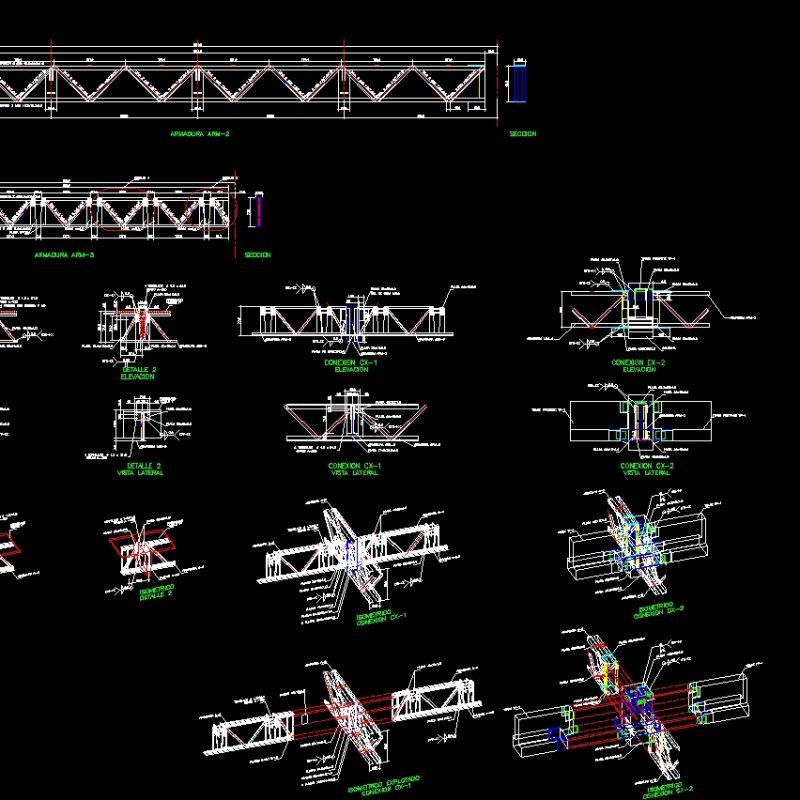 Connection Of Steel Beams DWG Detail for AutoCAD • Designs CAD
