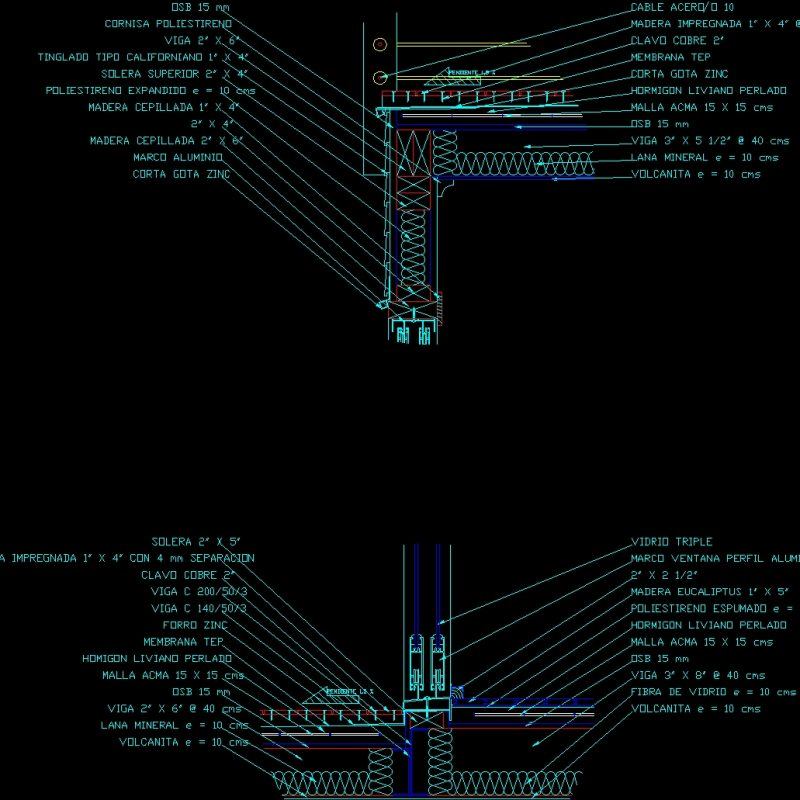 Constructive Details Terrace DWG Detail for AutoCAD • Designs CAD