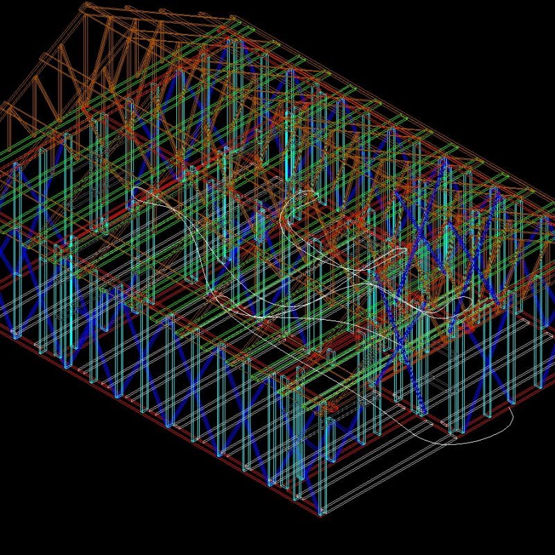Constructive System Steel 3D DWG Model for AutoCAD • Designs CAD