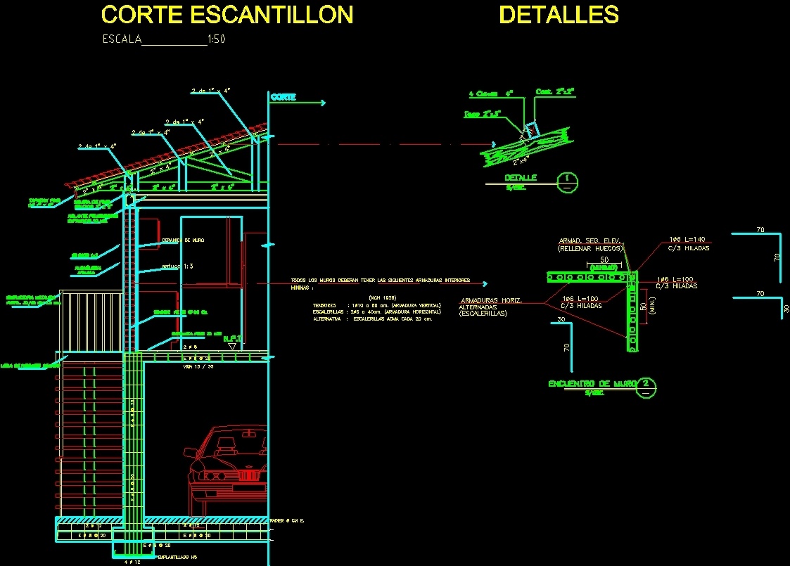 Corte Escantillon DWG Block for AutoCAD • Designs CAD
