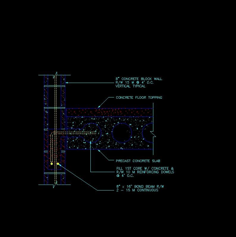 Cortes Construction Details - Unions DWG Detail for AutoCAD • Designs CAD