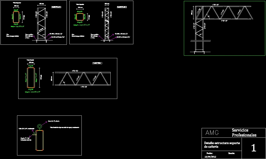 Cross Linked Beams DWG Plan for AutoCAD • Designs CAD