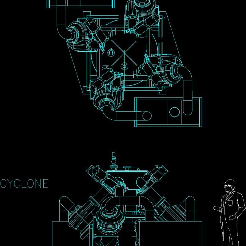 Cyclone DWG Block for AutoCAD • Designs CAD